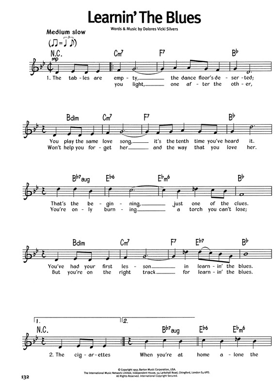 Super Partituras - Learnin The Blues (The Real Book Of Blues), com cifra
