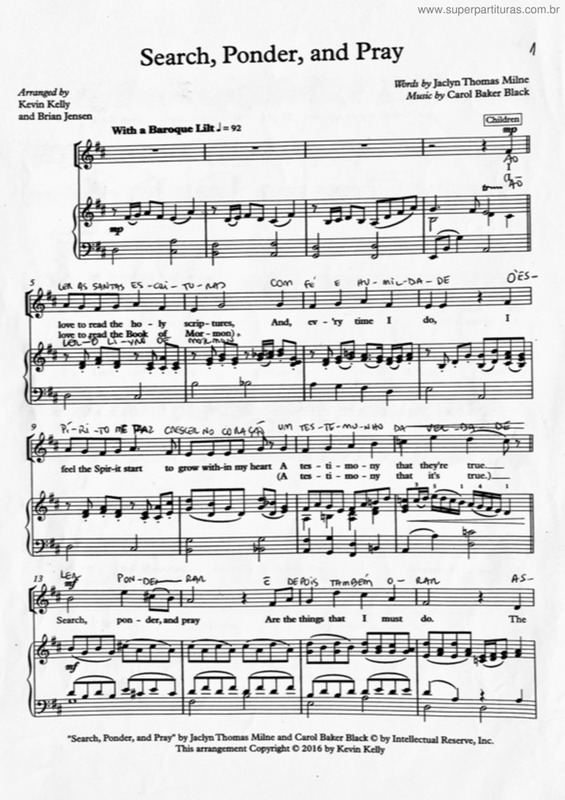 Super Partituras - Ler, Ponderar E Orar - Medley (Kevin Kelly, Brian ...