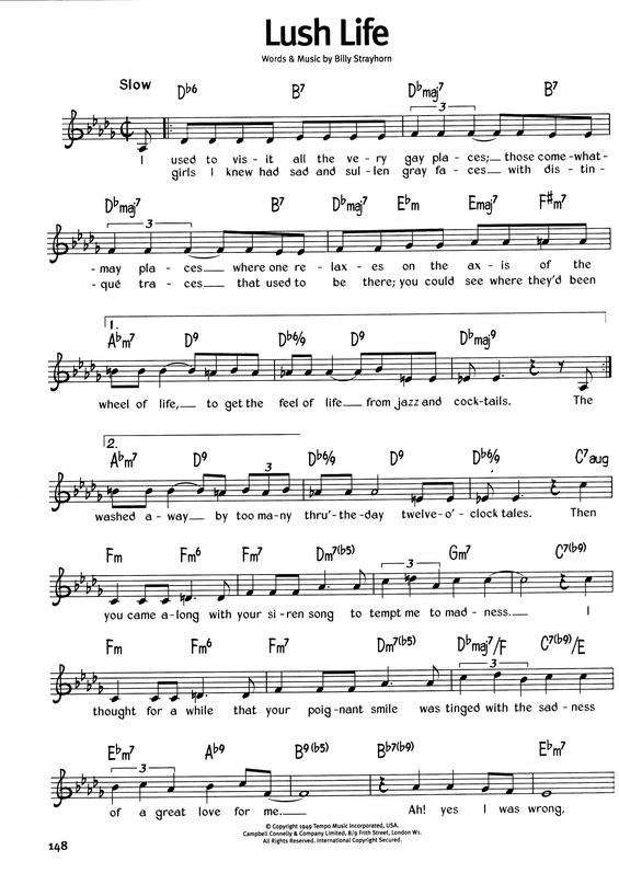 Super Partituras - Lush Life (The Real Book Of Blues), com cifra