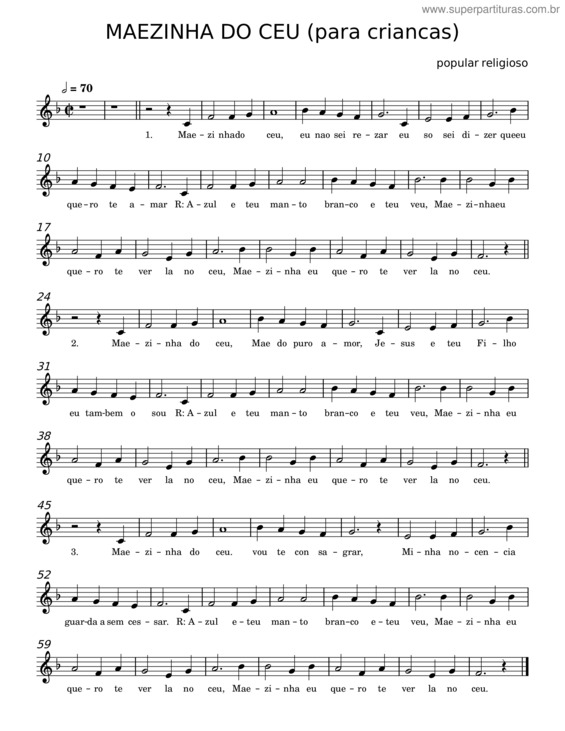 Super Partituras - Maezinha Do Ceu v.4 (Padre Zezinho)