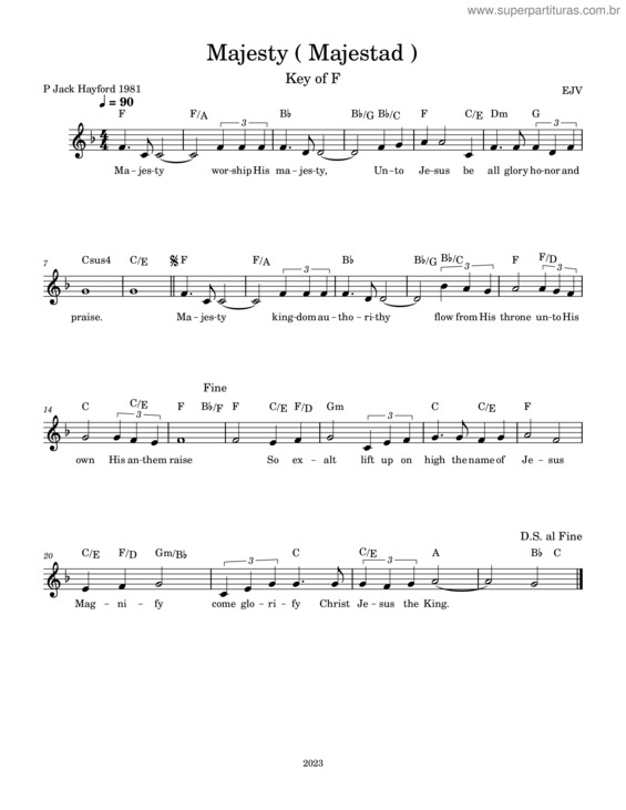 Super Partituras - Majesty v.8 (Martin Smith, Delirious)