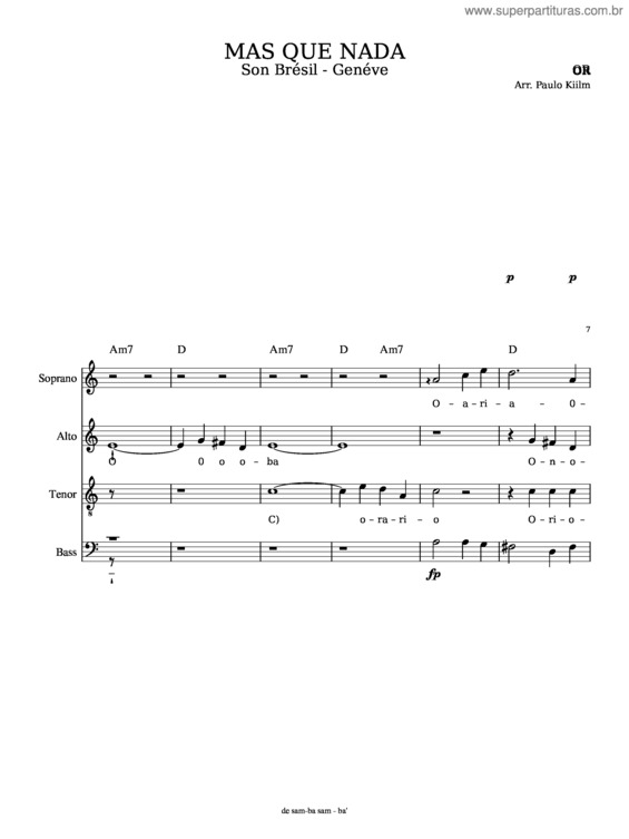 Super Partituras - Mas Que Nada v.23 (Jorge Ben Jor)