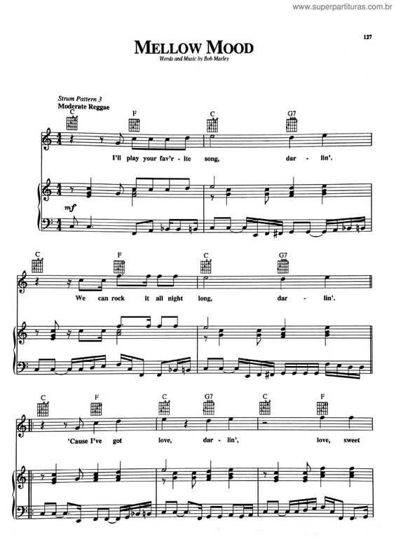 Super Partituras - Mellow Mood v.9 (Bob Marley), com cifra