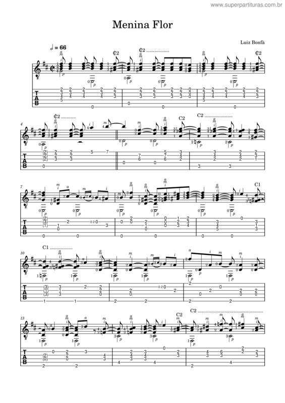 Super Partituras - Menina Flor v.9 (Luiz Bonfá)