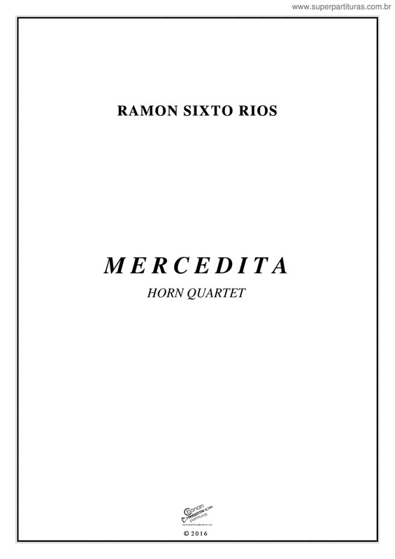 Super Partituras - Mercedita v.2 (Ramón Sixto Rios)
