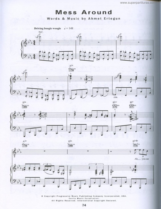 Super Partituras - Mess Around (Ray Charles), com cifra