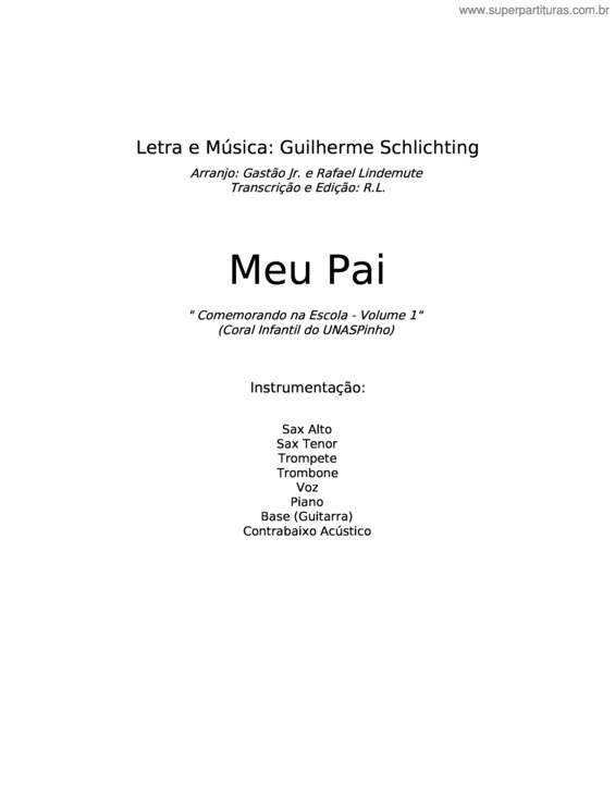 Super Partituras Meu Pai Guinga