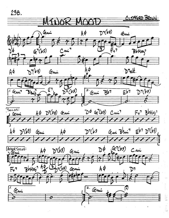 Super Partituras - Minor Mood v.2 (The Real Book Of Jazz)