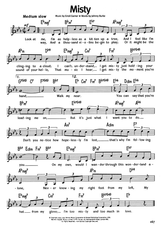 Super Partituras - Misty v.4 (The Real Book Of Blues), com cifra