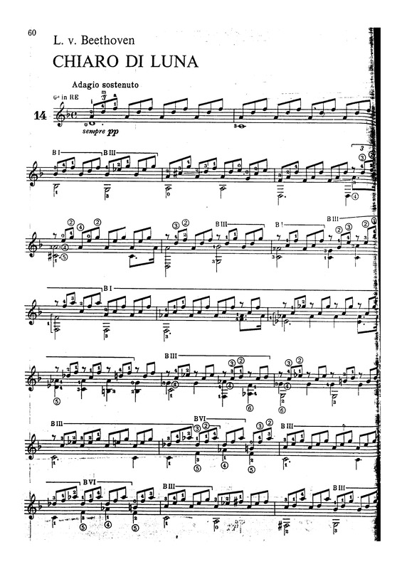 Super Partituras - Moonlight Sonata (2nd Movement) (Ludwig Van Beethoven)