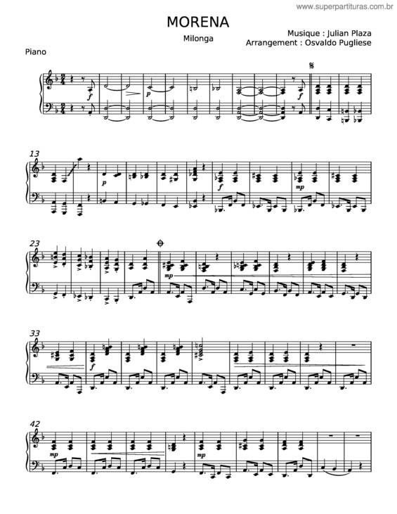 Super Partituras - Morena v.18 (Julian Plaza)