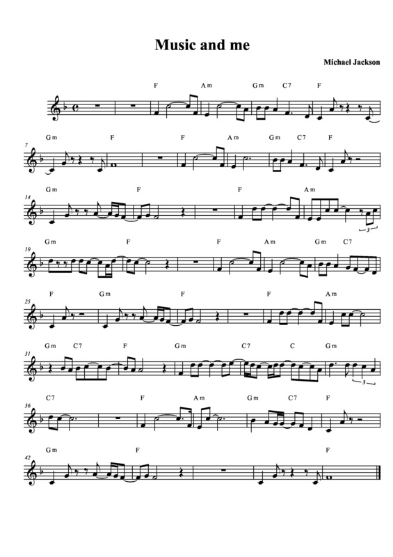 Super Partituras - Music and Me v.4 (Michael Jackson)