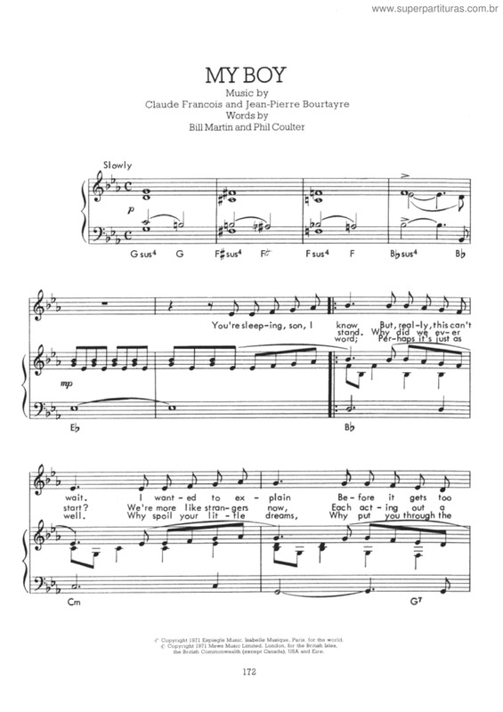 Super Partituras - My boy (Elvis Presley), com cifra