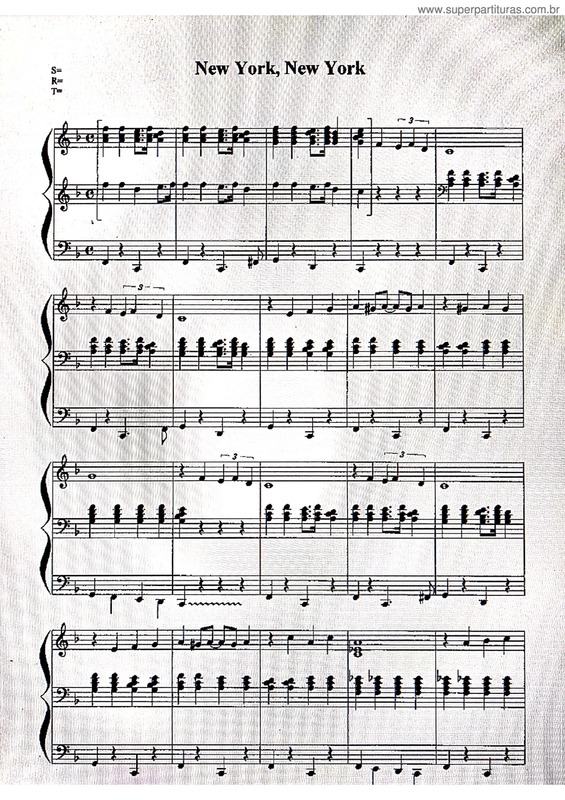Super Partituras - New York, New York (Desconhecido)