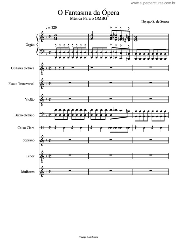 Super Partituras - O Fantasma Da Ópera v.3 (Andrew Lloyd Webber ...