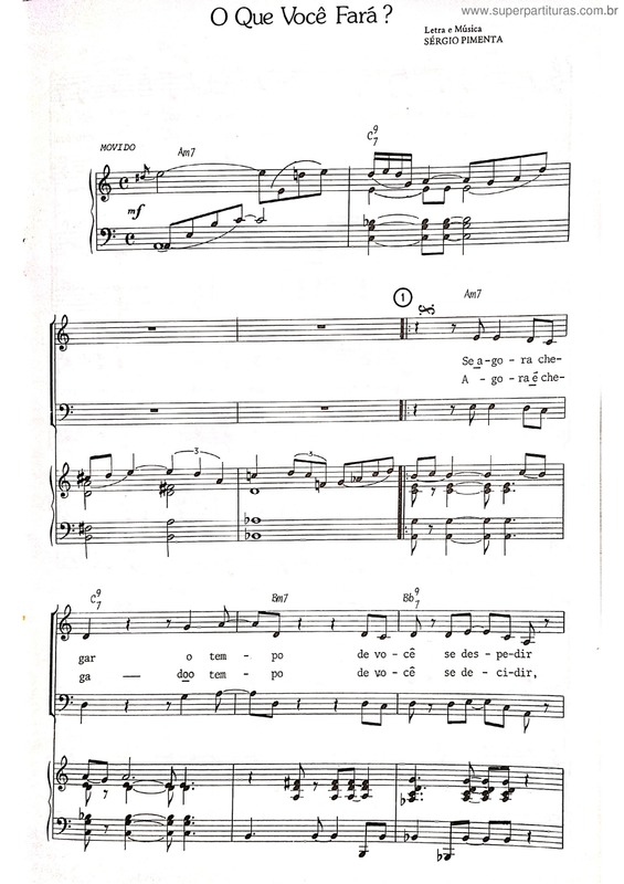 Super Partituras - O Que Você Fará (Vencedores por Cristo), com cifra