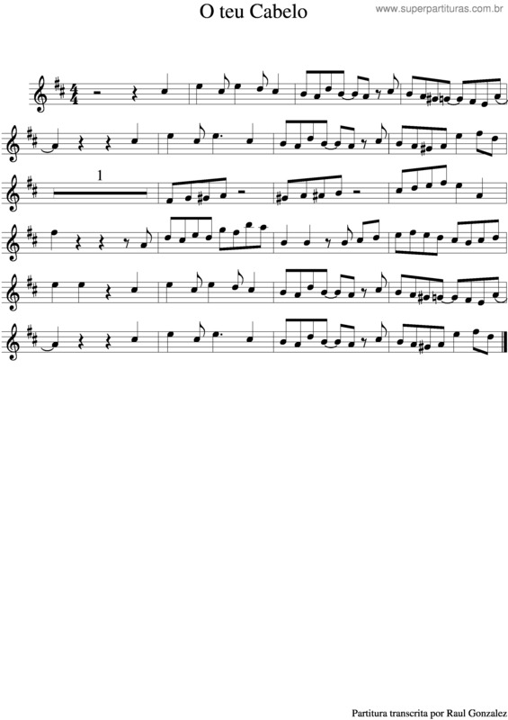 Super Partituras - O Teu Cabelo Não Nega (Lamartine Babo, Irmãos ...
