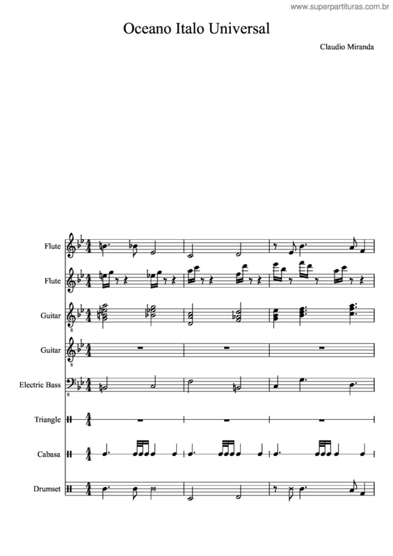Super Partituras - Oceano Italo Universal (Desconhecido)
