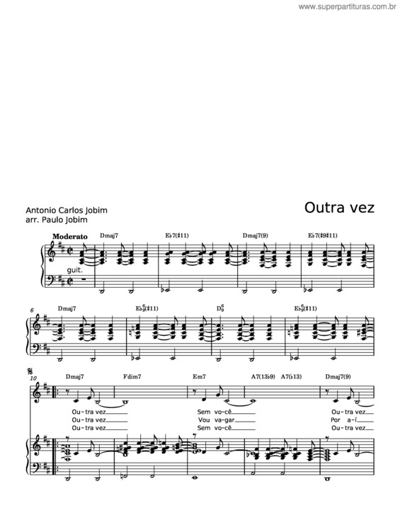 Super Partituras - Outra Vez v.12 (Antonio Carlos Jobim)