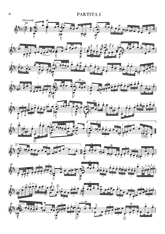 Super Partituras - Partita I (Johann Sebastian Bach)