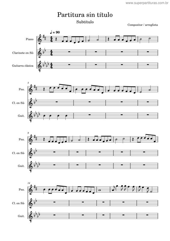 Super Partituras - Partitura Nada (Desconhecido)