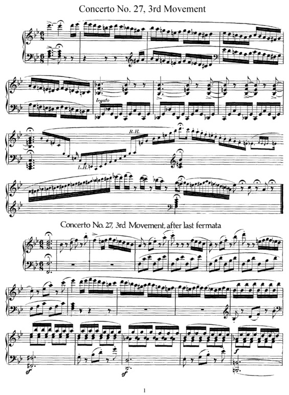 Super Partituras - Piano Concerto No. 27 v.2 (Wolfgang Amadeus Mozart)