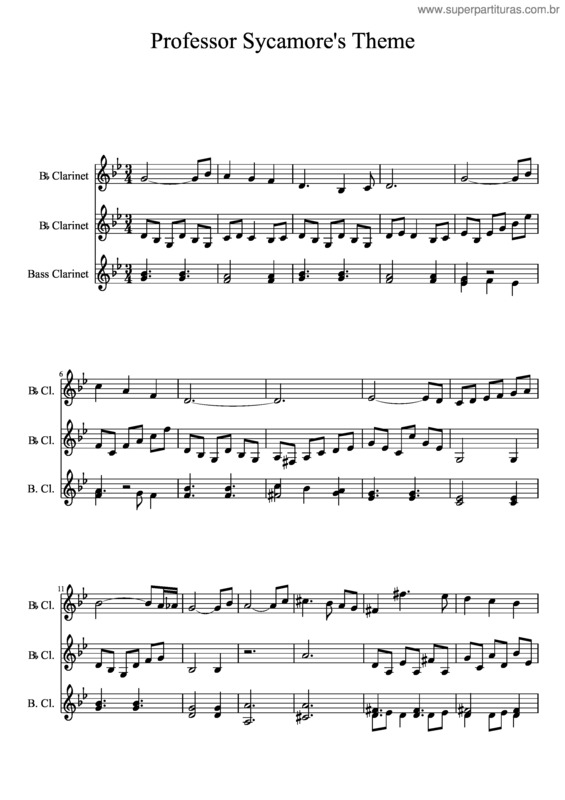 Super Partituras - Professor Sycamore`S Theme (Misc Computer Games)