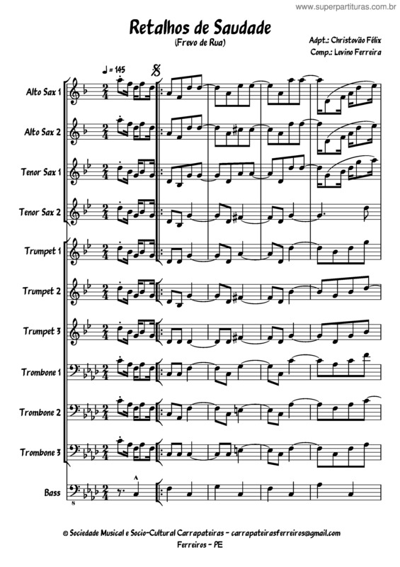 Super Partituras - Retalhos De Saudade v.2 (Desconhecido)