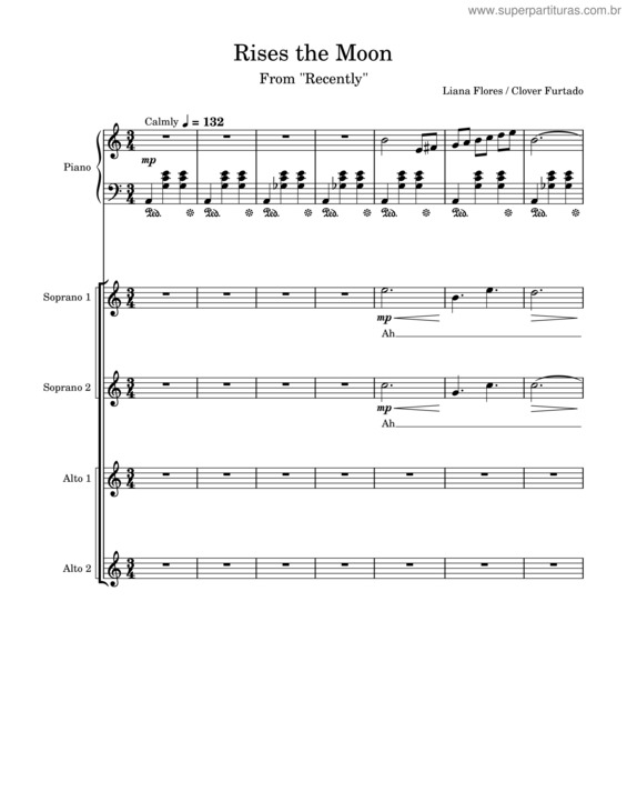Super Partituras - Rises The Moon v.11 (Liana Flores)