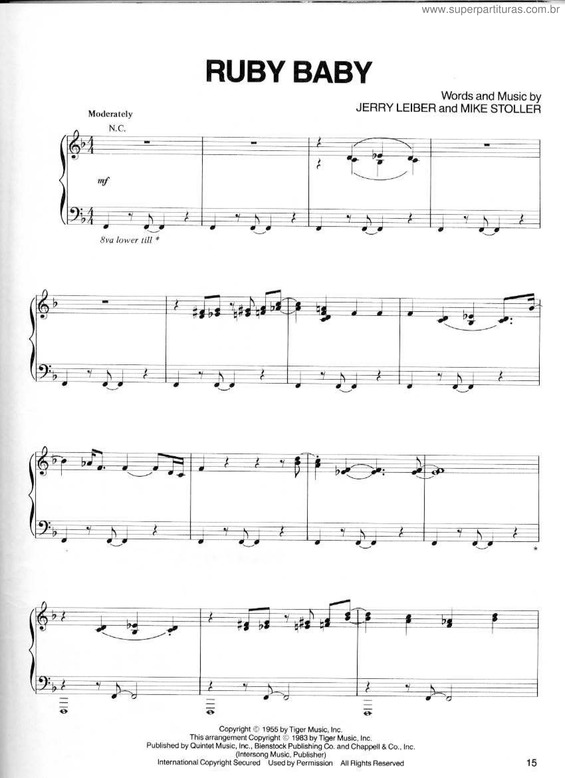 Super Partituras - Ruby Baby (Donald Fagen), com cifra