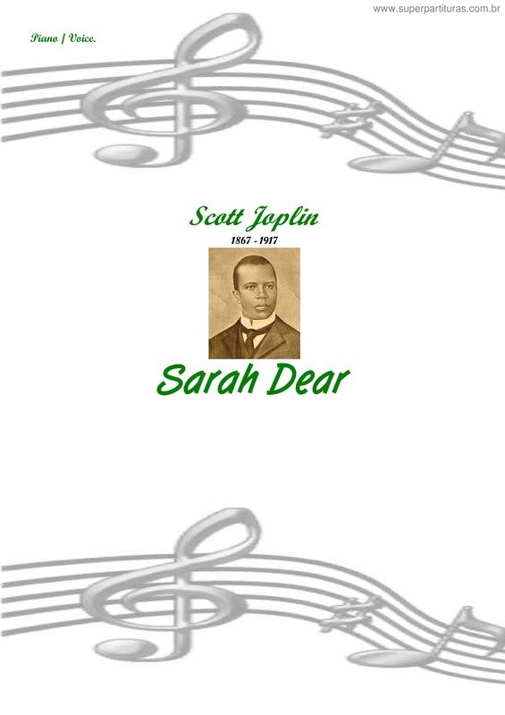 Super Partituras - Sarah Dear (Scott Joplin)