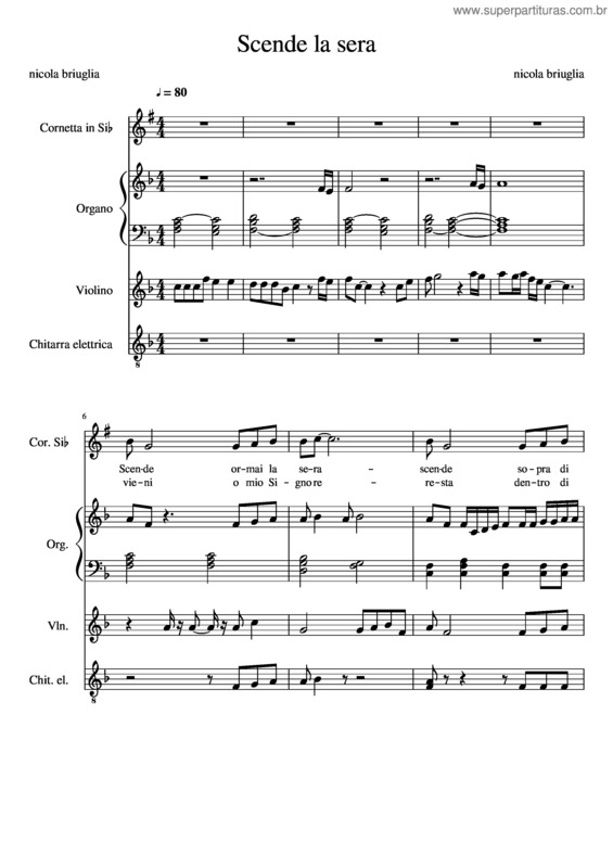 Super Partituras - Scende La Sera v.2 (Desconhecido)