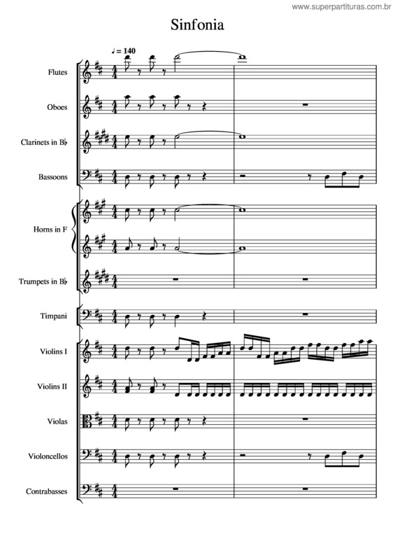 Super Partituras - Sinfonia v.9 (Johann Sebastian Bach, Desconhecido)