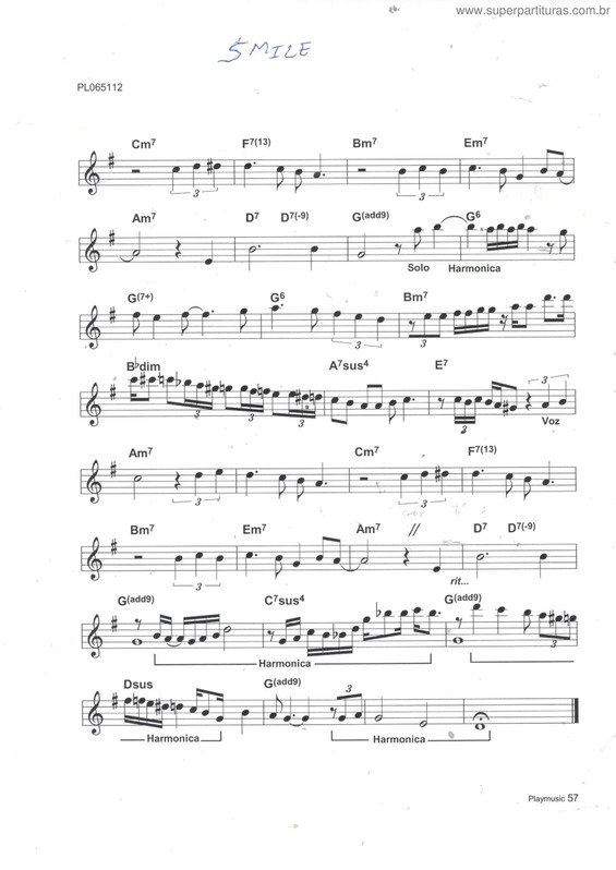 Super Partituras - Smile 2 (Stevie Wonder), com cifra