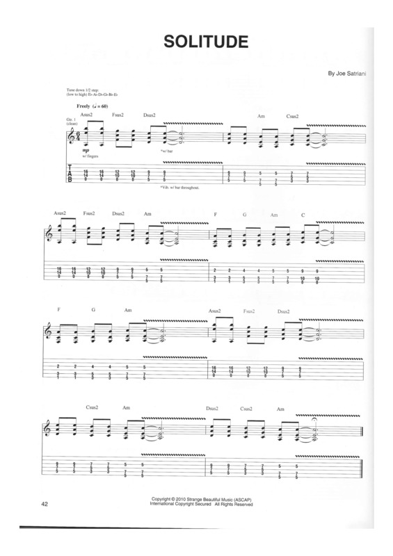 Super Partituras - Solitude v.6 (Joe Satriani), com cifra