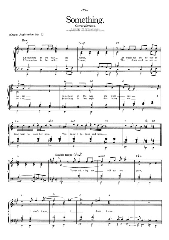 Super Partituras - Something v.8 (The Beatles), com cifra