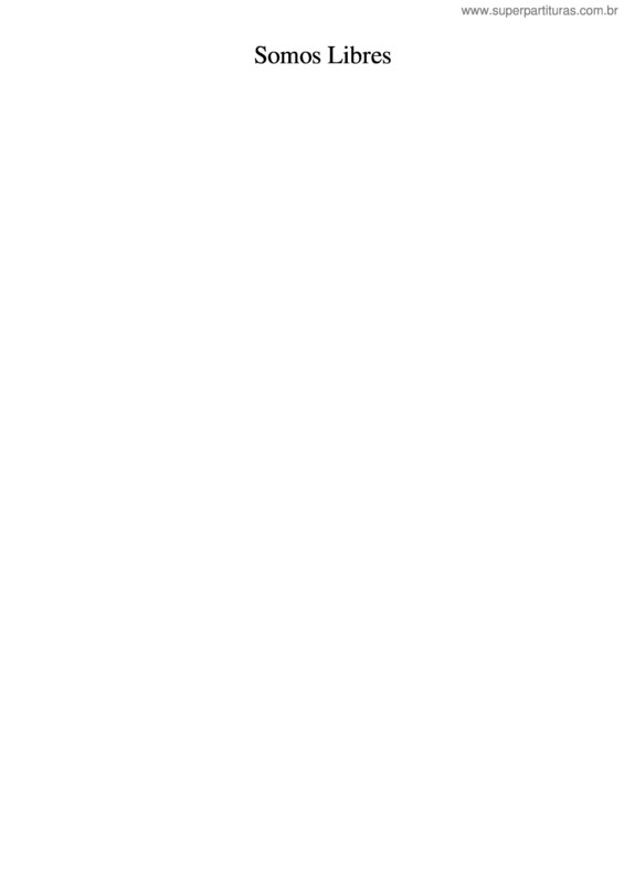 Super Partituras - Somos Libres v.2 (En Espíritu Y En Verdad)