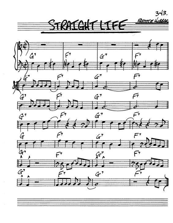 Super Partituras - Straight Life (The Real Book Of Jazz)
