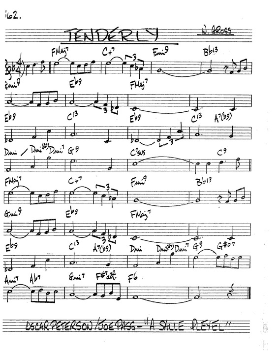 Super Partituras - Tenderly v.6 (The Real Book Of Jazz)