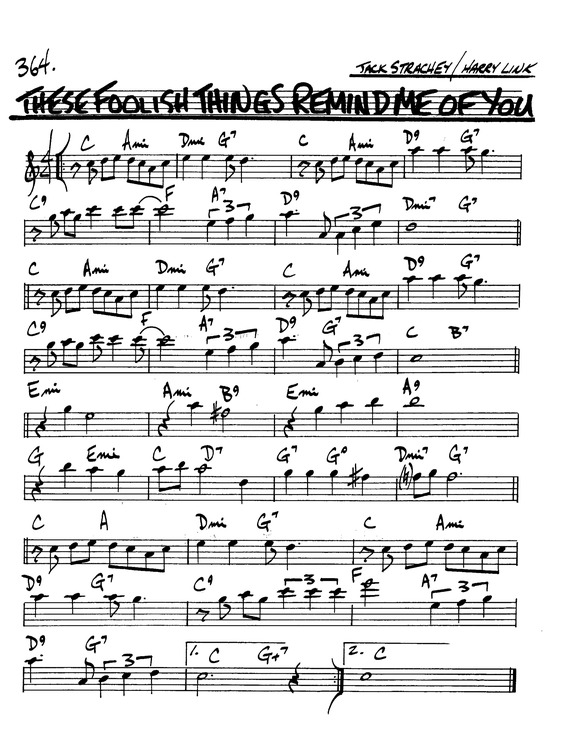 Super Partituras - These Foolish Things (The Real Book Of Jazz)