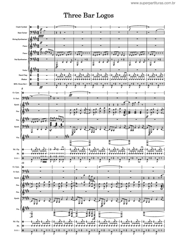Super Partituras - Three Bar Logos v.2 (Pedro Silva)