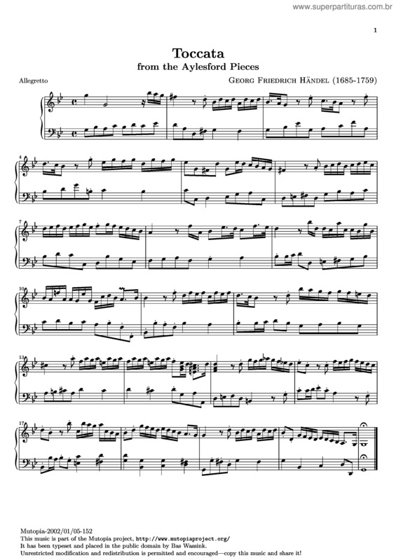 Super Partituras - Toccata v.3 (Robert Alexander Schumann)