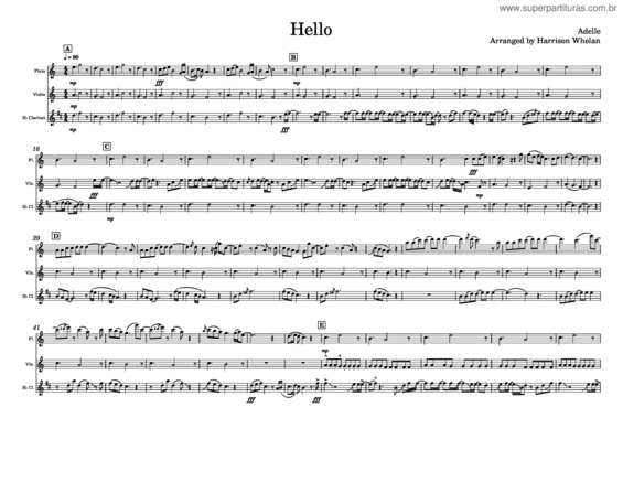 Super Partituras - Trio v.2 (Adele)