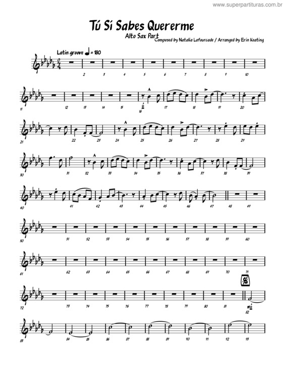 Super Partituras - Tú Sí Sabes Quererme – Natalia Lafourcade – Alto ...