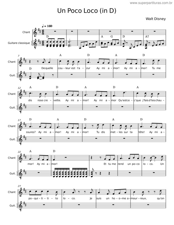 Super Partituras - Un Poco Loco v.5 (Frank Churchill (Walt Disney Records))