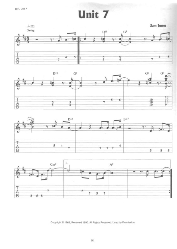 Super Partituras - Unit 7 (Wes Montgomery), com cifra