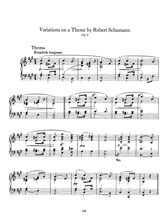 Super Partituras - Variations on a Theme by Robert Schumann (Johannes Brahms)