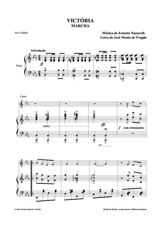 Super Partituras - Victória v.2 (Ernesto Nazareth), com cifra