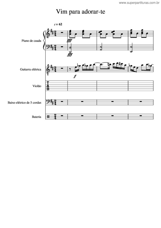 Super Partituras - Vim Para Adorar-Te v.9 (David Quinlan, Tim Hugues)