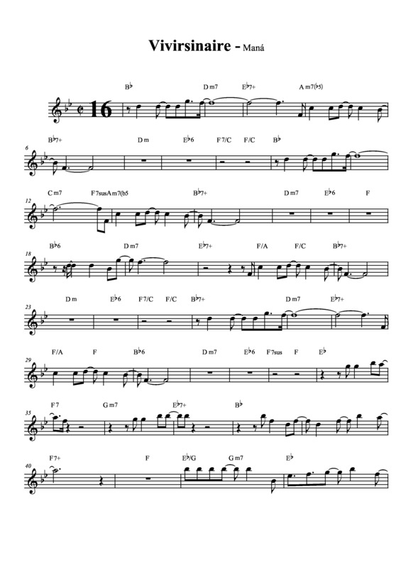 Super Partituras - Vivir Sin Aire v.4 (Maná)